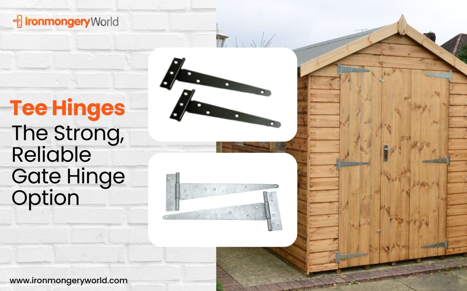 Tee Hinges - The Strong, Reliable Gate Hinge Option