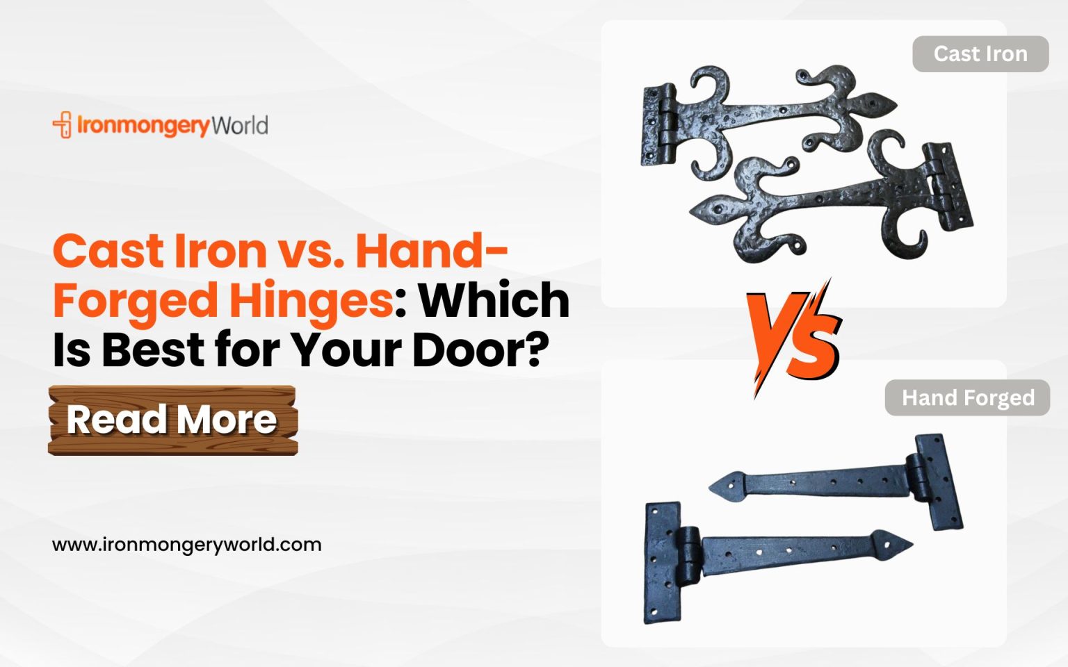 Compare Cast Iron vs. Hand-Forged Hinges: Which One is Best?