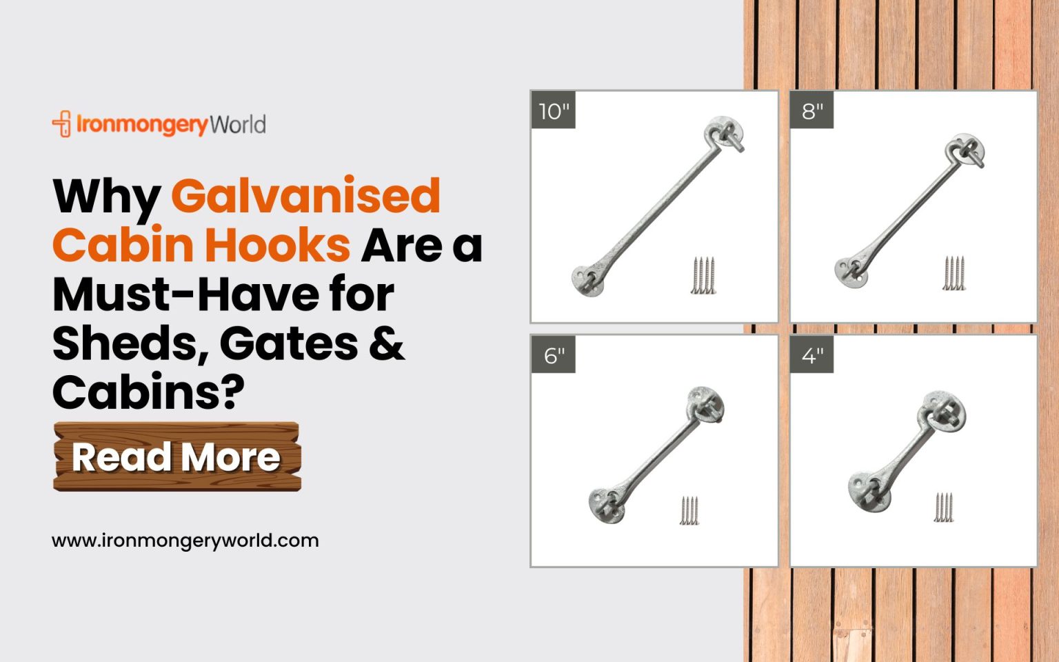 Why Galvanised Cabin Hooks Are a Must-Have for Sheds, Gates & Cabins?