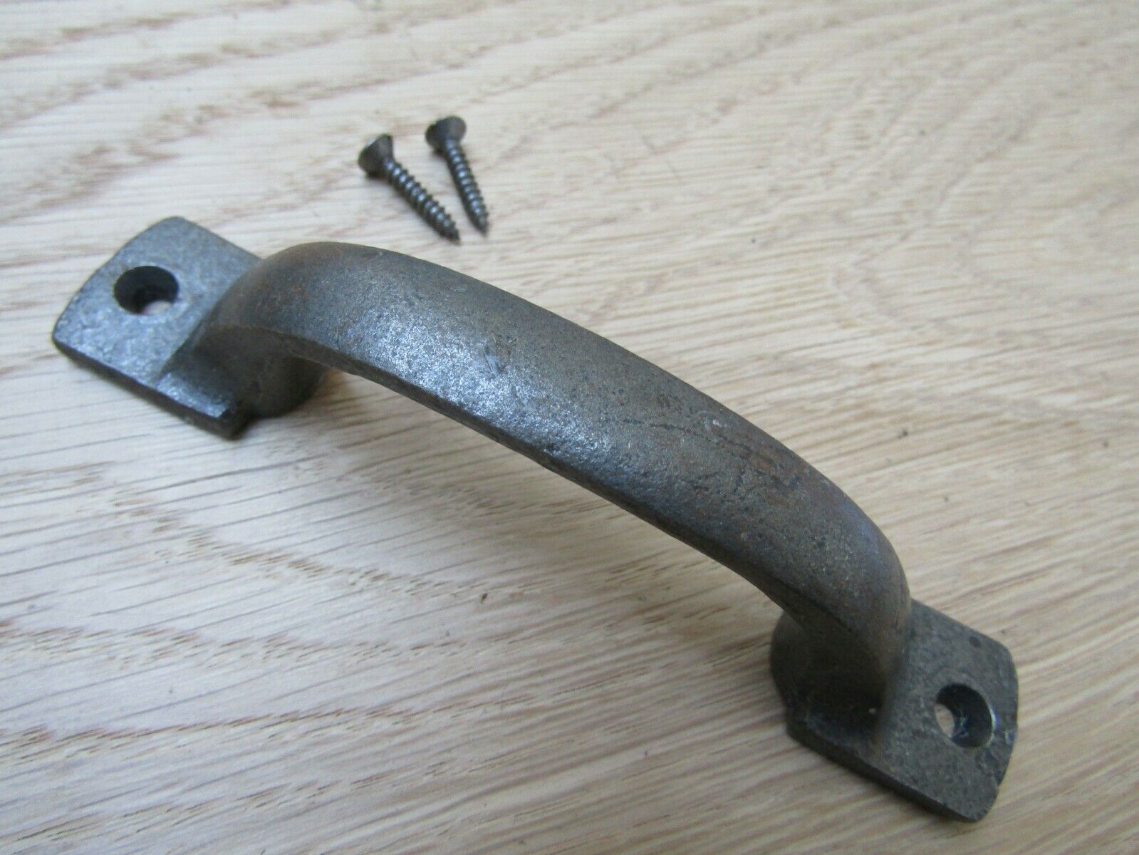 5'' Chunky D Handle Antique Iron | Ironmongery World