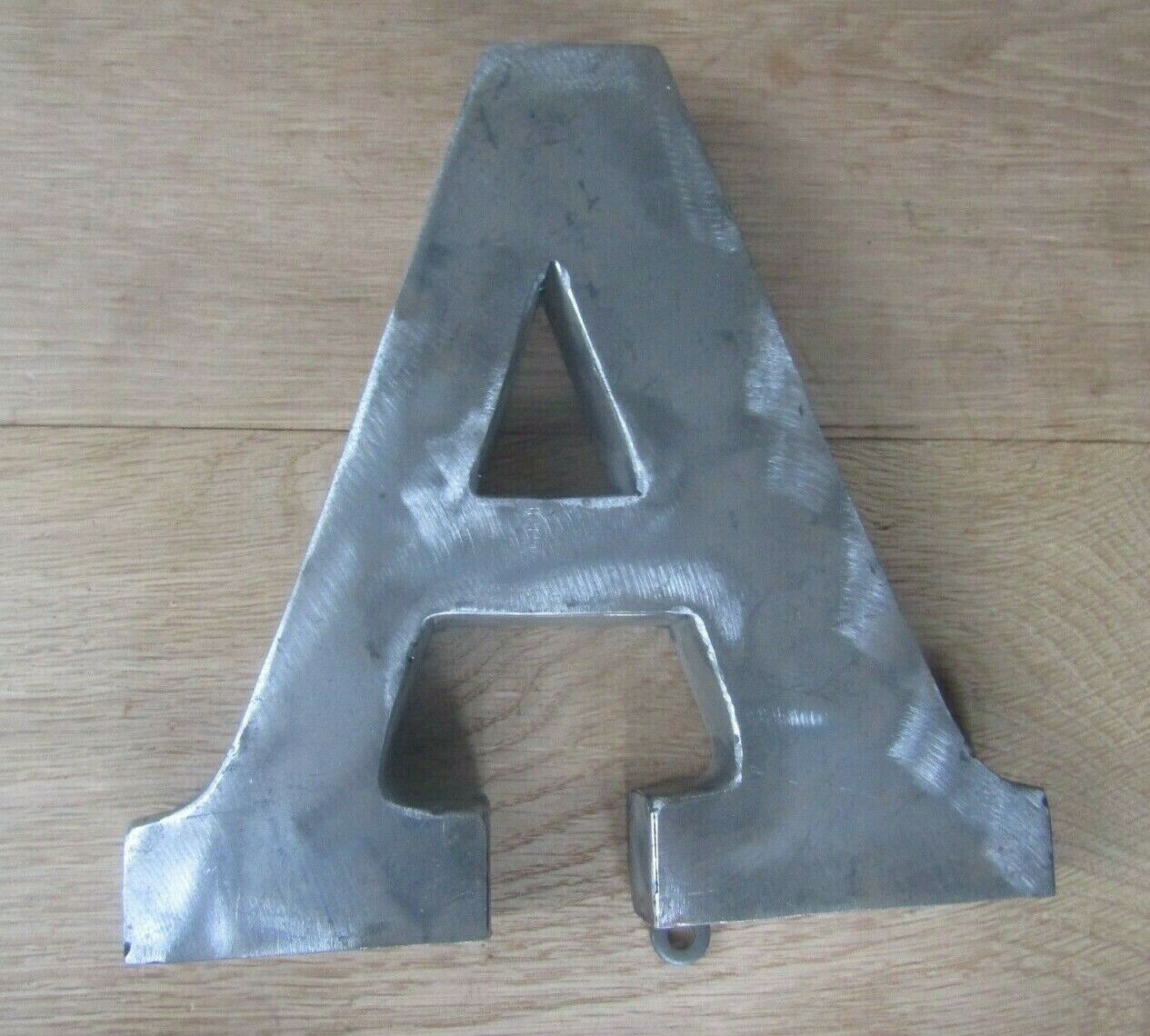 8" Letter A metal industrial rustic Words sign letters wall art ...