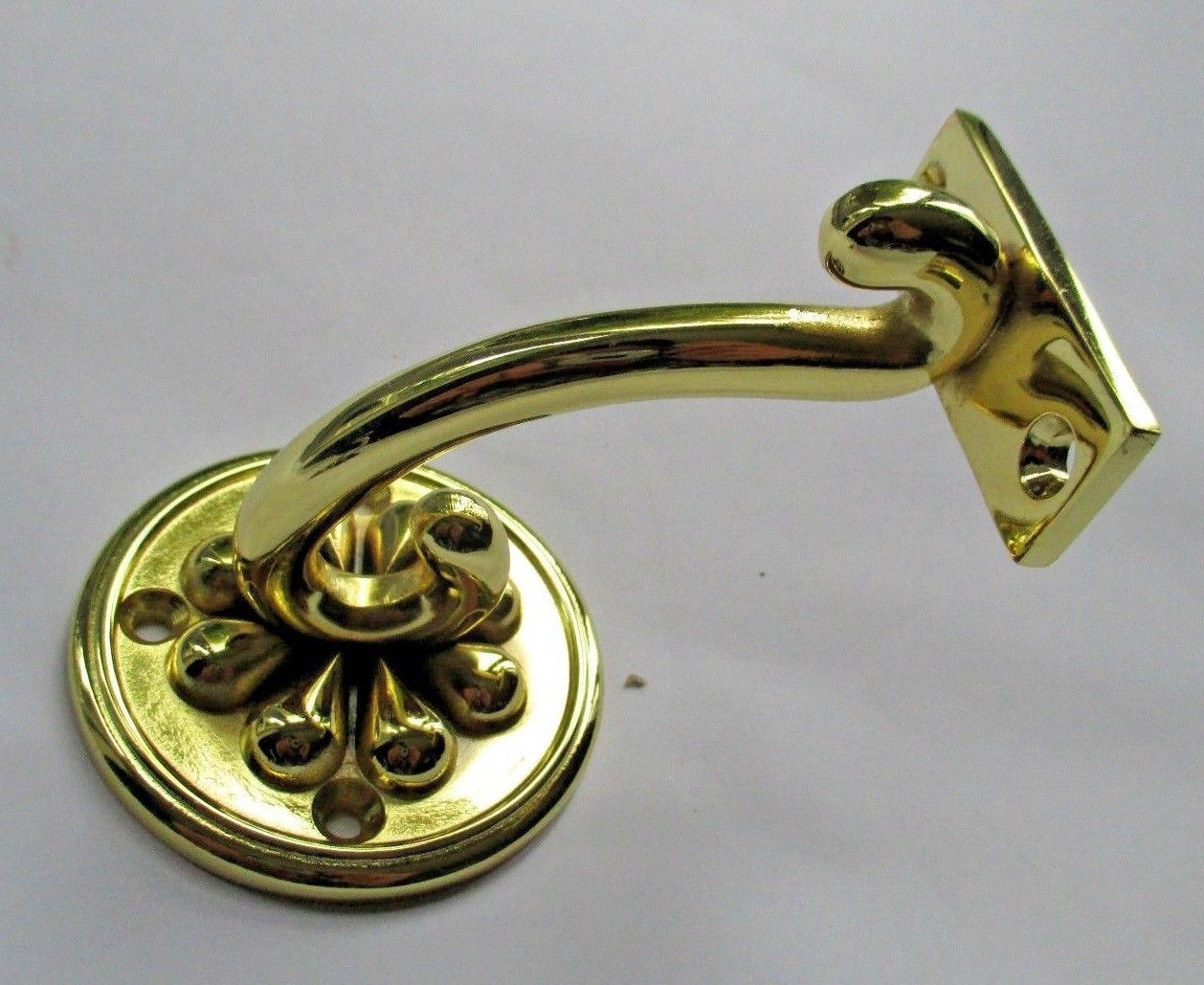 Decorative fancy ornate hand rail stair bracket bannister support rod ...