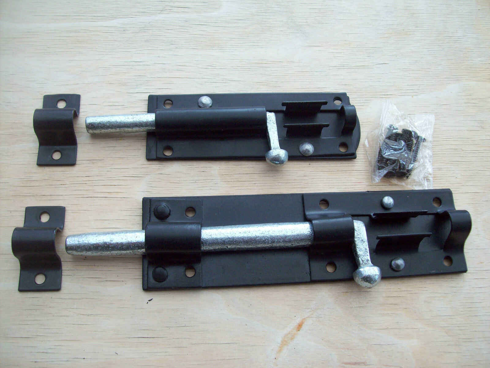 Garden Gate Shed Sliding Door Tower Bolt Black | Ironmongery World