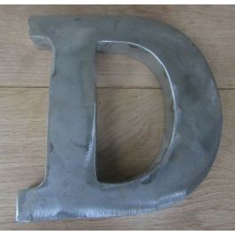 8" Letter D metal industrial rustic Words sign letters wall art ...