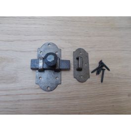 Buy vintage 80mm Hand forged Shoot Bolt Catch - Rustic | Ironmongery World