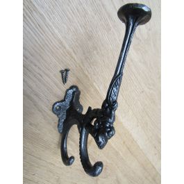 Pack Of 3 Ogre Coat Hooks Antique Iron | Ironmongery World