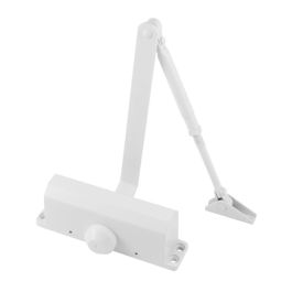 Overhead Door Closer Surface Mounted 73 Series White | Ironmongery World