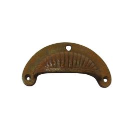 Sunrise Cup Pull Handle Rust | Ironmongery World