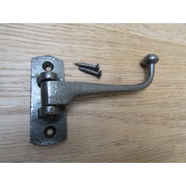 Swivel Arm Hook Antique Iron | Ironmongery World