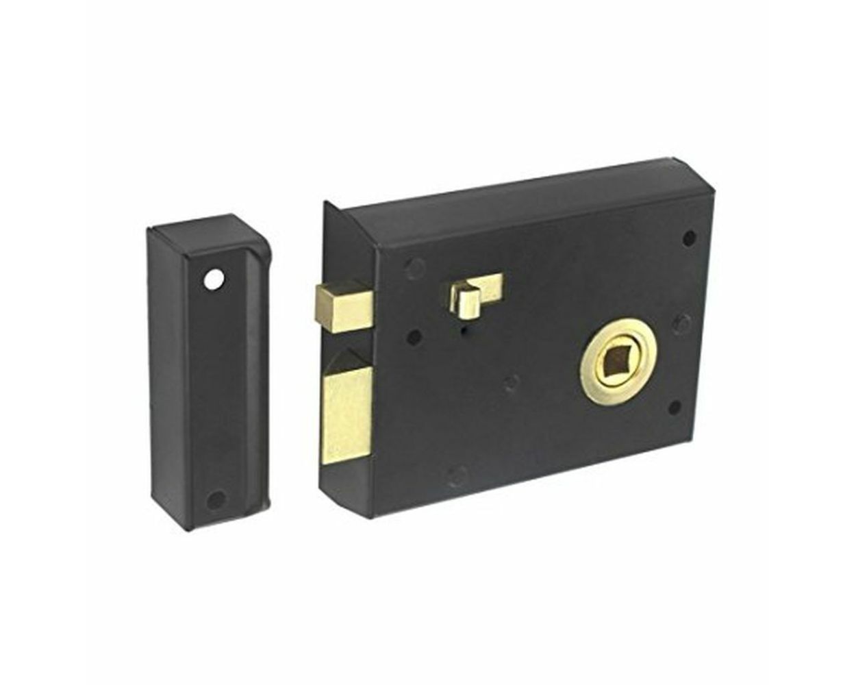 Buy 4 inch Steel Rim Latch with Snib Black | Rim Latches | Ironmongery ...