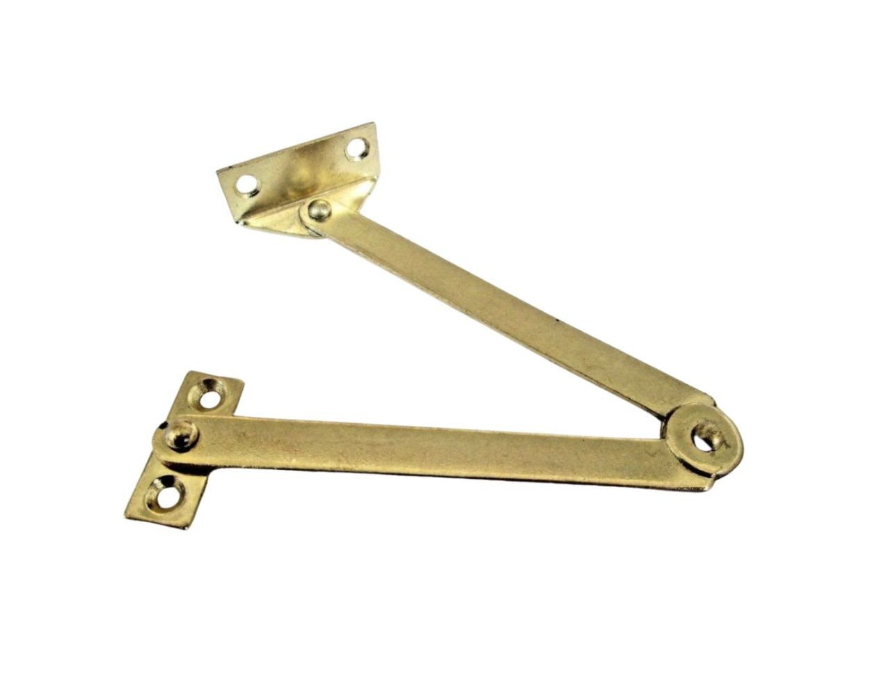 Buy 190mm Folding Friction Stay Hinge - Polished Brass | Ironmongery World