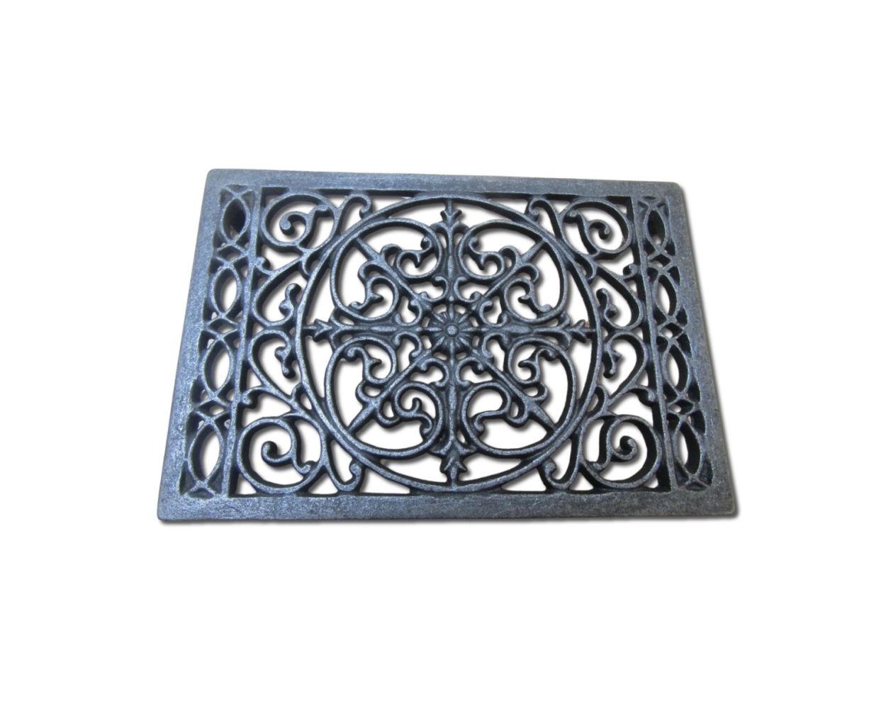 Buy 226mm Vintage Ornate Rectangular Trivet - Antique Iron ...