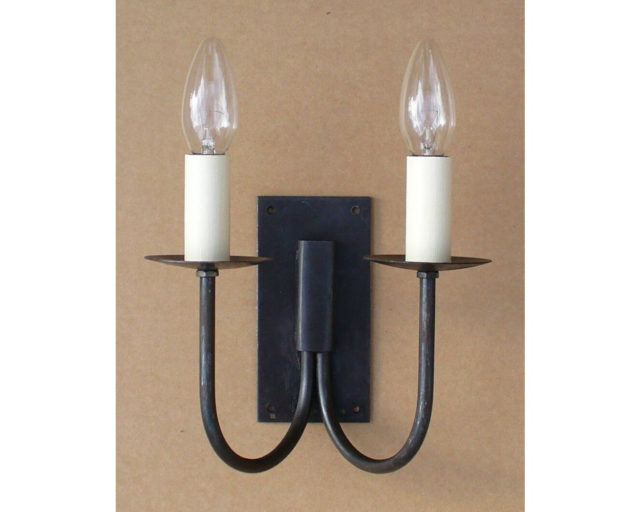 Rustic Antique Vintage Hand forged blacksmith Country Cottage Light set ...