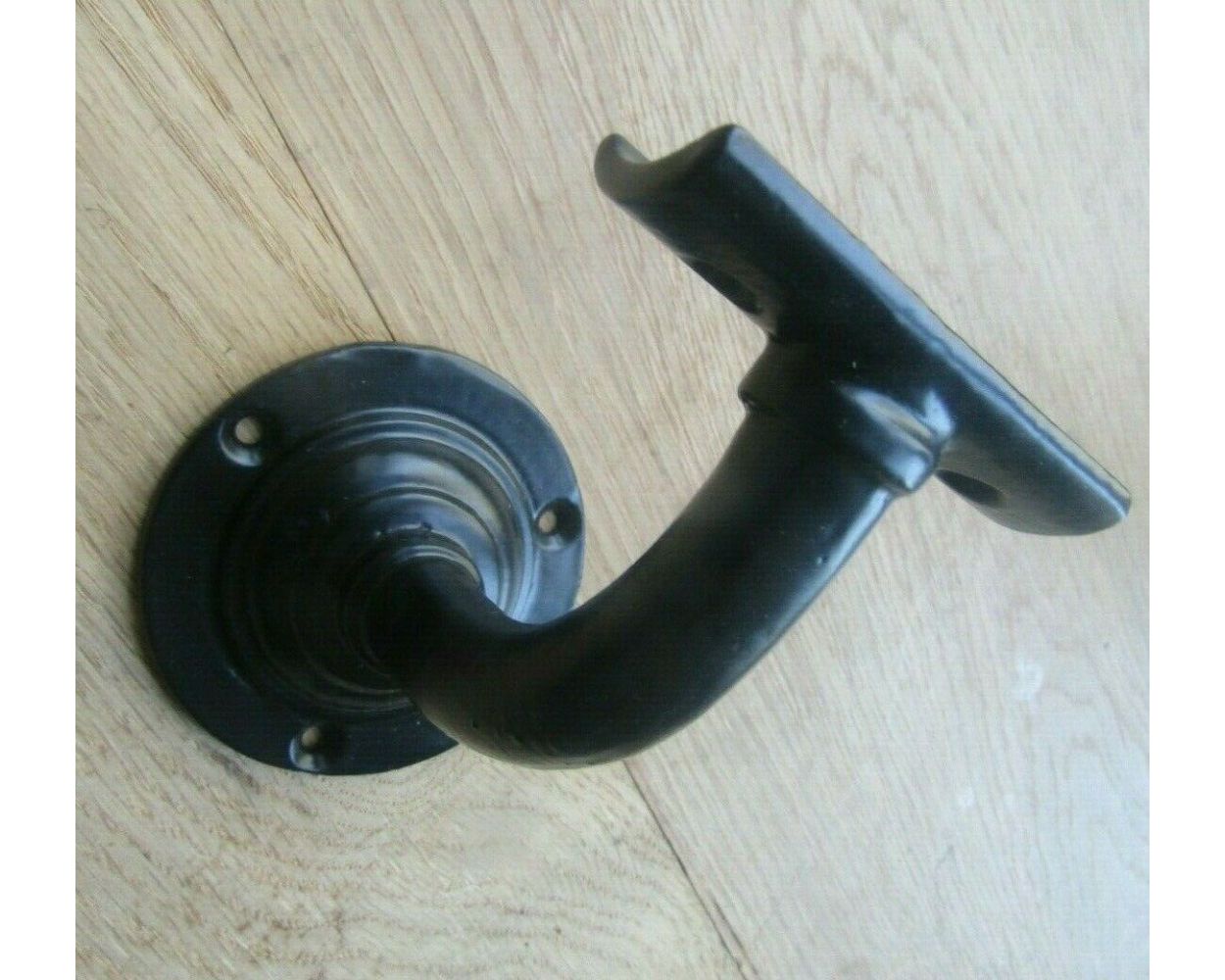 Solid cast iron vintage hand rail stair bracket bannister support rod ...