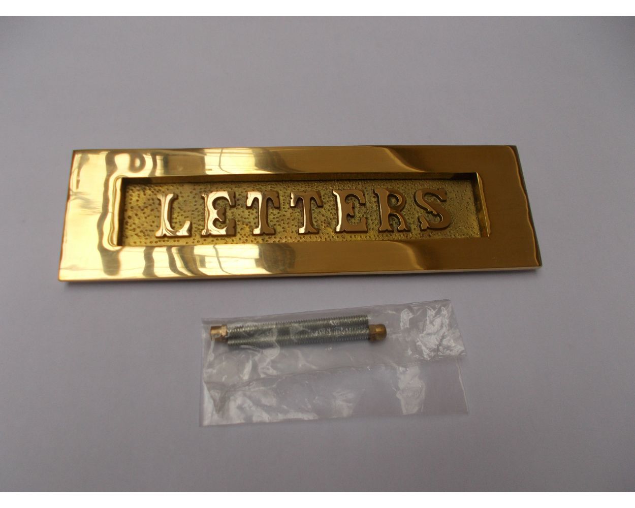 Buy 10-inch Letters Embossed Letter Plate - Polished Brass ...