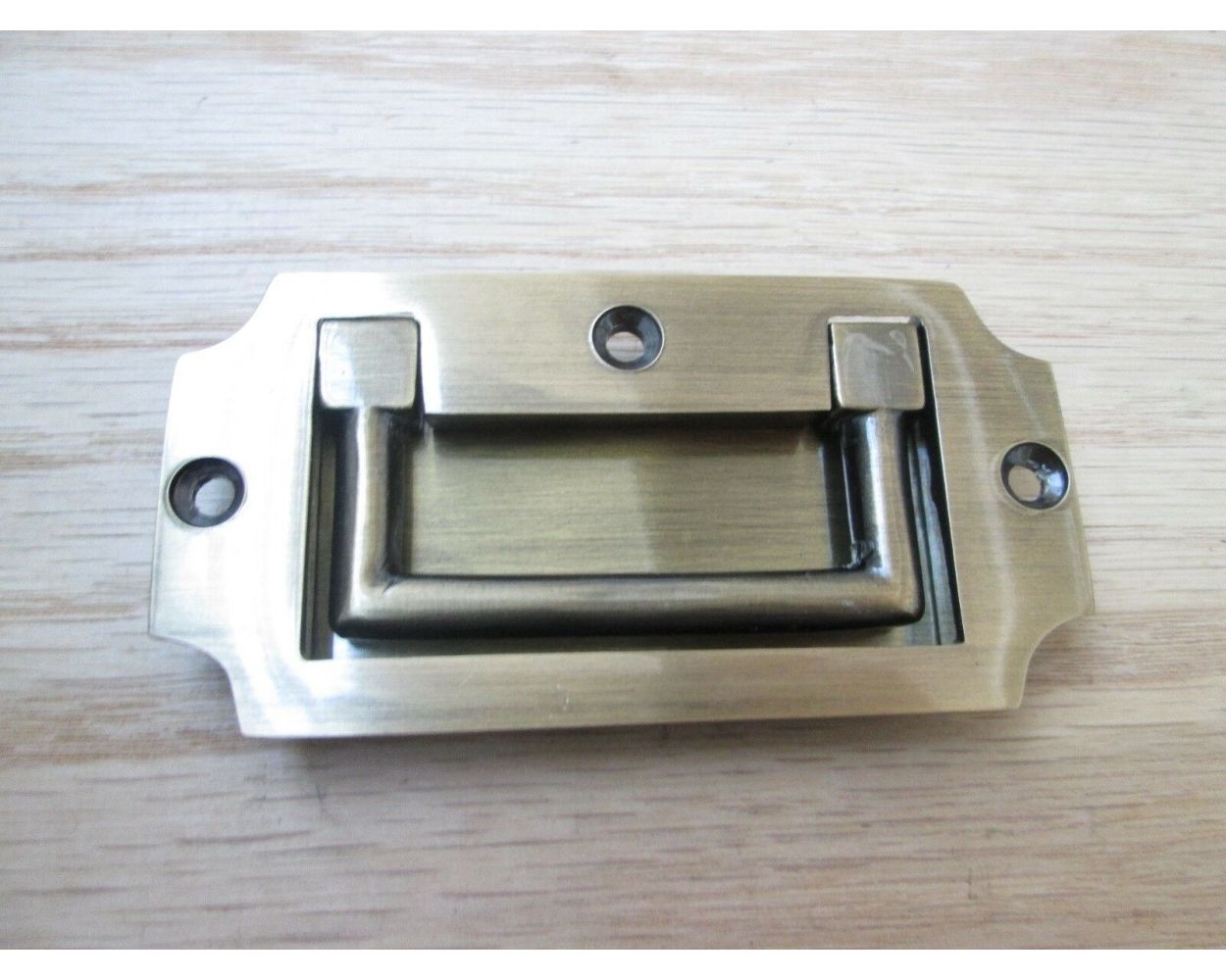 Shop 89mm Military Flush Chest Handle - Antique Brass | Ironmongery World