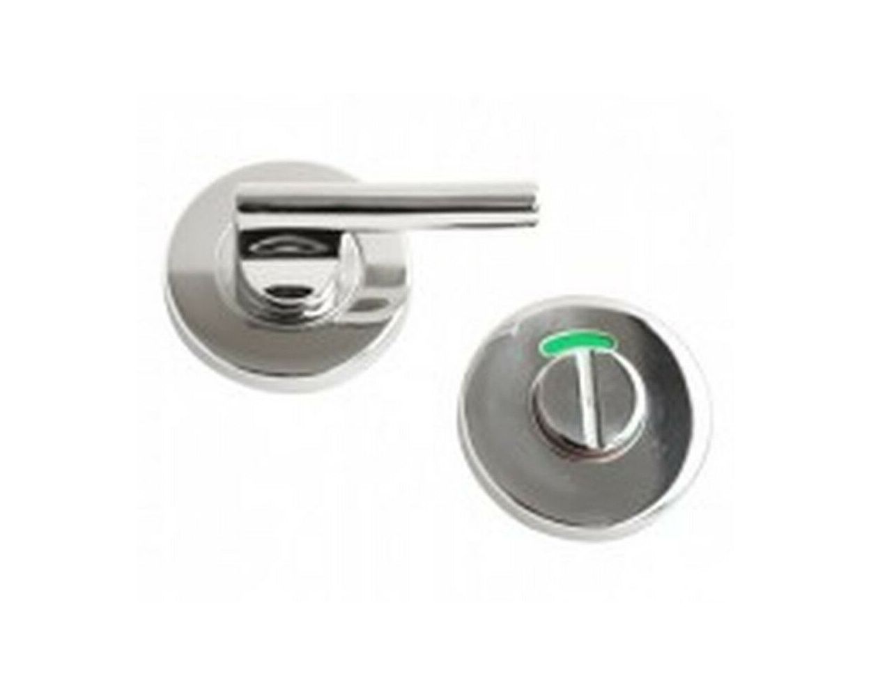 50mm Bathroom Disabled Thumb Turn lock - Polished Steel | Ironmongery World