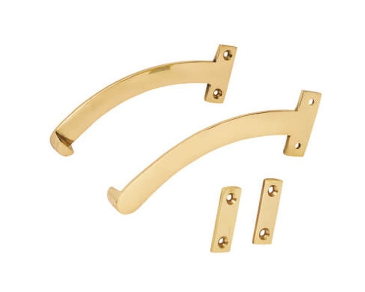 Pair of quadrant fanlight arm stay lock catch bottom hung window hinge ...