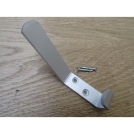 Pack Of 6 Cloakroom Coat Hooks Satin Aluminium | Ironmongery World