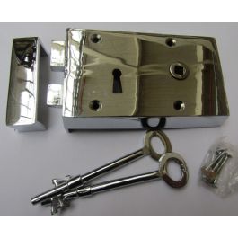 Buy Polished Chrome Construction Left Hand Rim Lock | Rim Locks ...