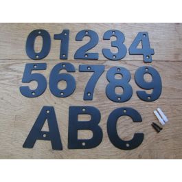 Buy a 3-inch Letter A Name Plaque Sign - Matt Black | Ironmongery World