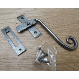 Hand forged rustic old vintage style curly window fittings ...