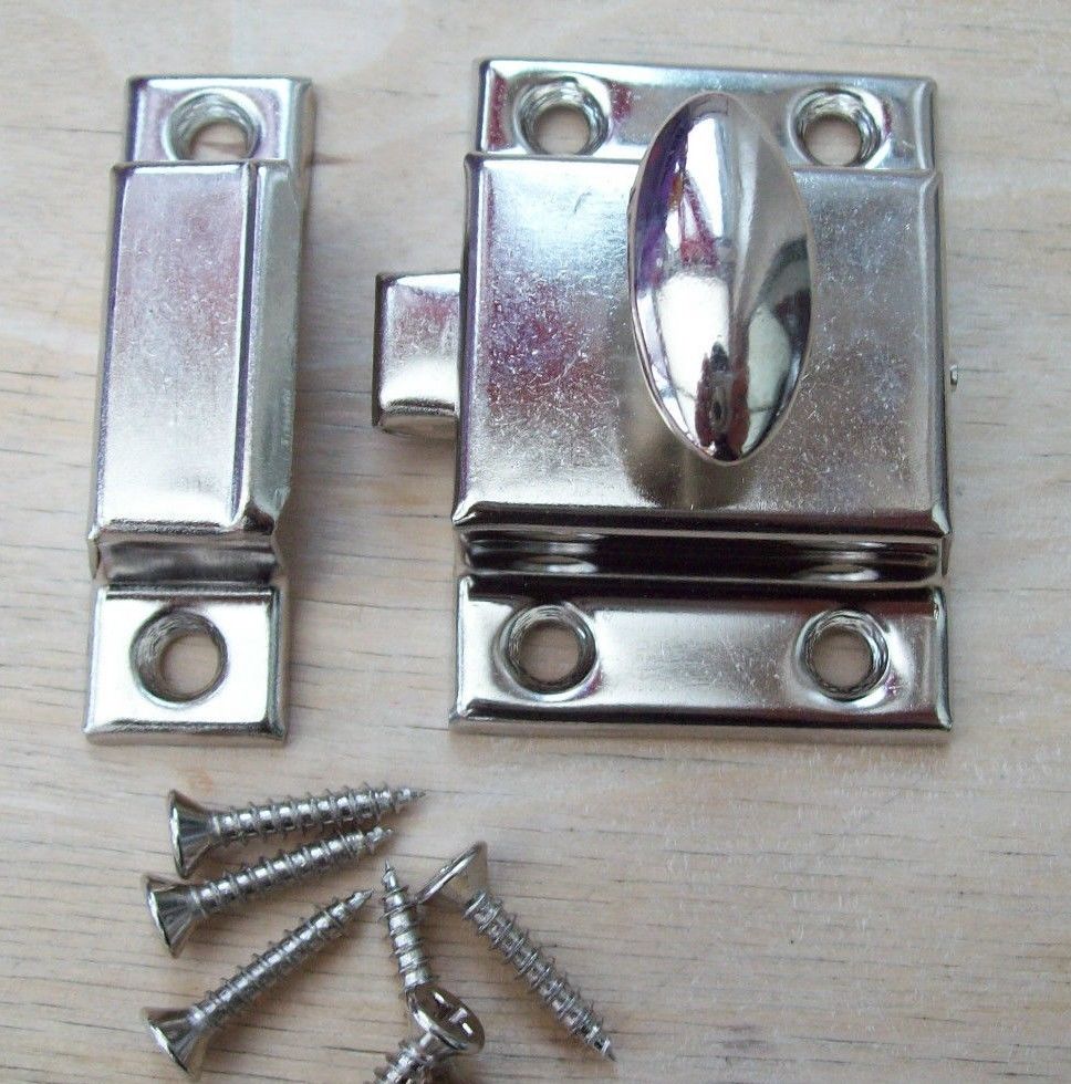 Steel large cupboard cabinet door thumb turn thumbturn catch latch lock ...