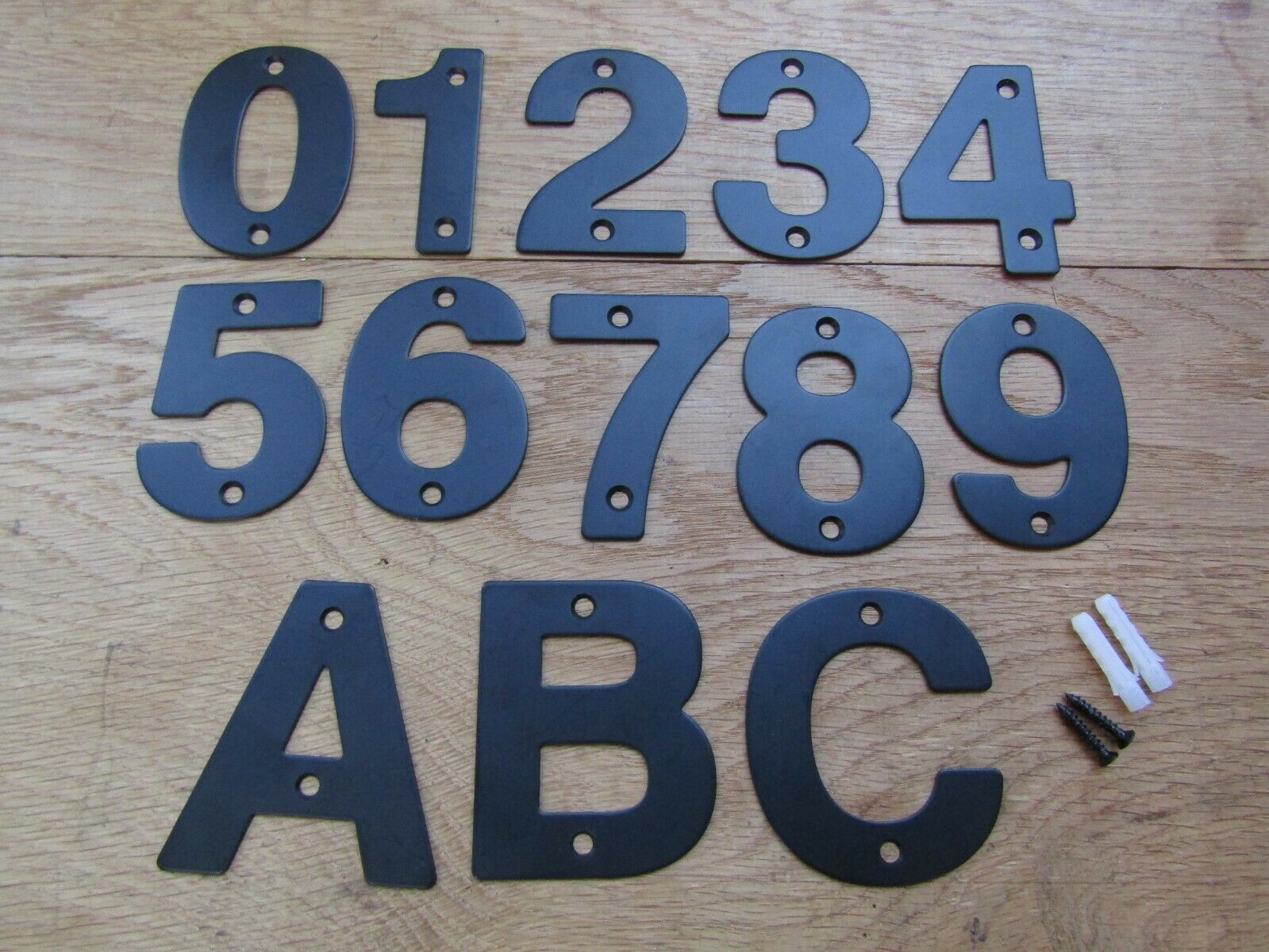 3" Matt Black Number 1 | Ironmongery World