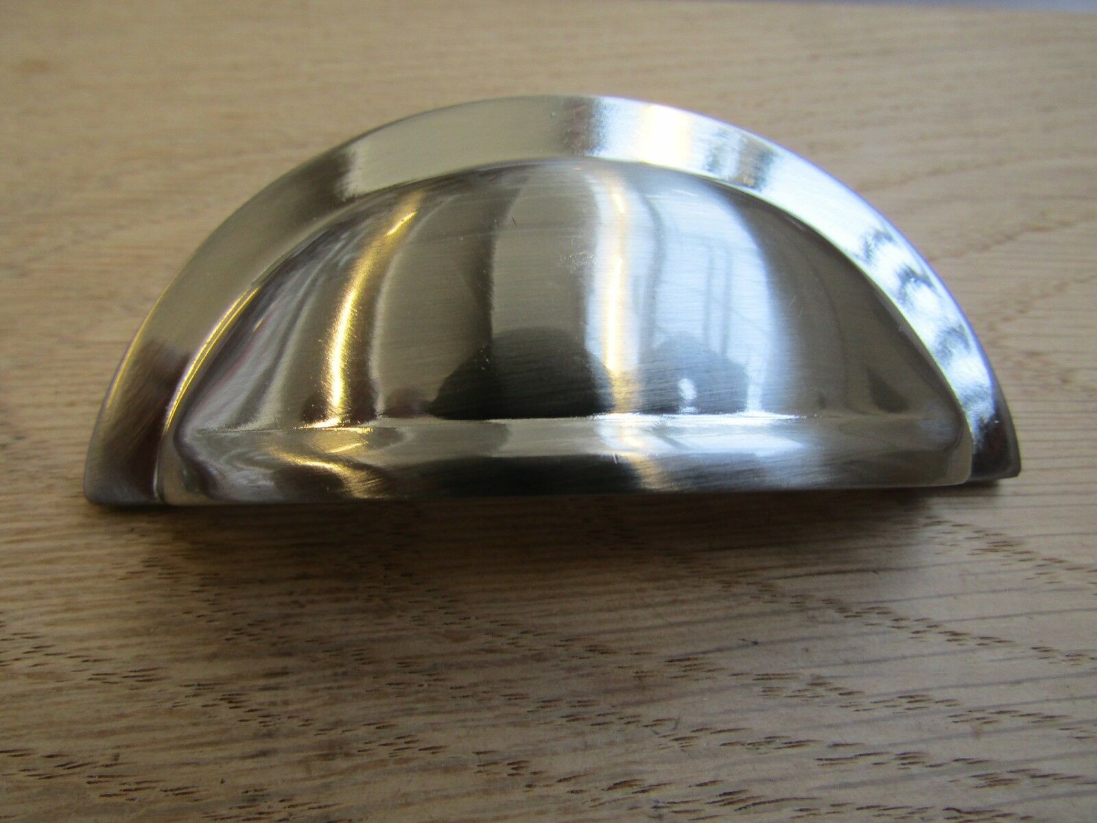 Oxford Rear Fix Cabinet Cup Pull Handle Satin Nickel | Ironmongery World