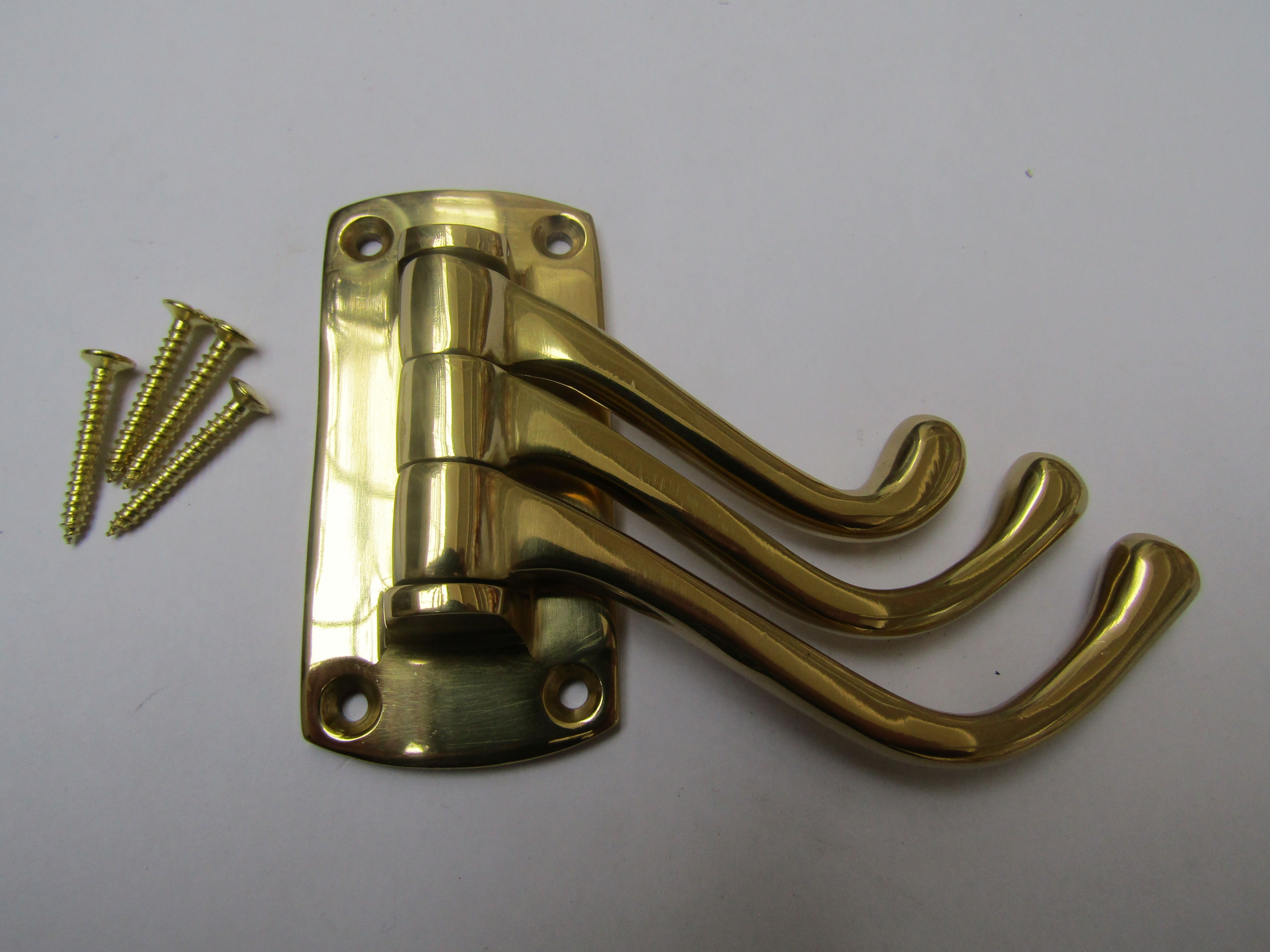 Vintage retro style swivel arm wardrobe door tie utility hanging hook ...