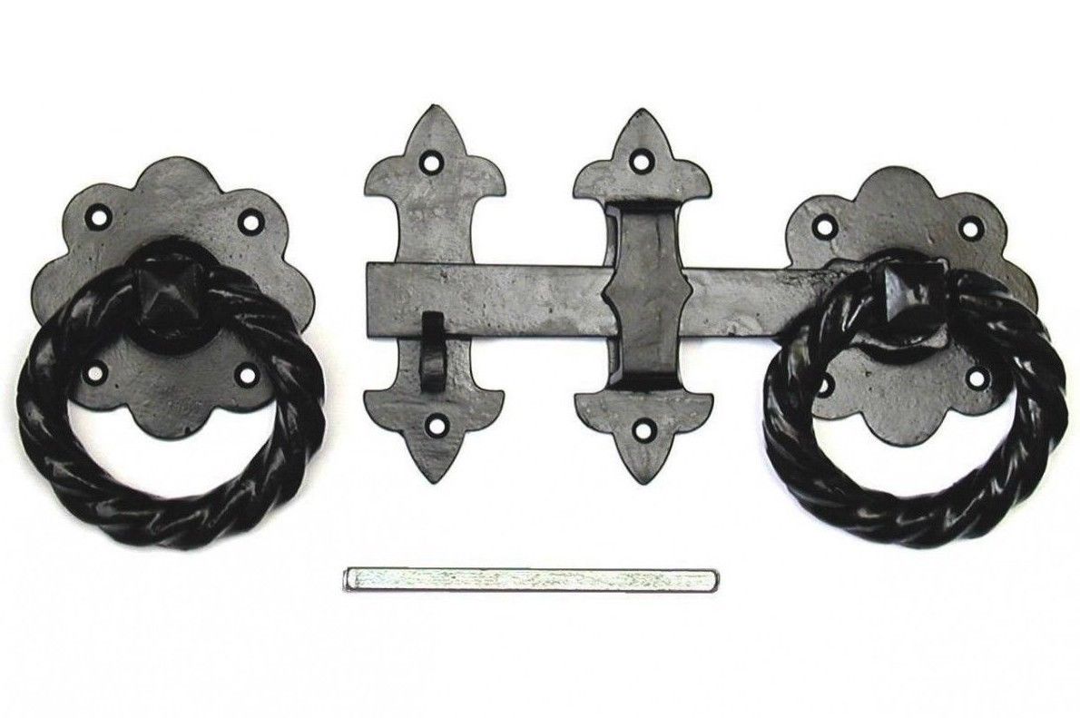 Ring latch- garden gate shed door handles catch latch lock- double ...