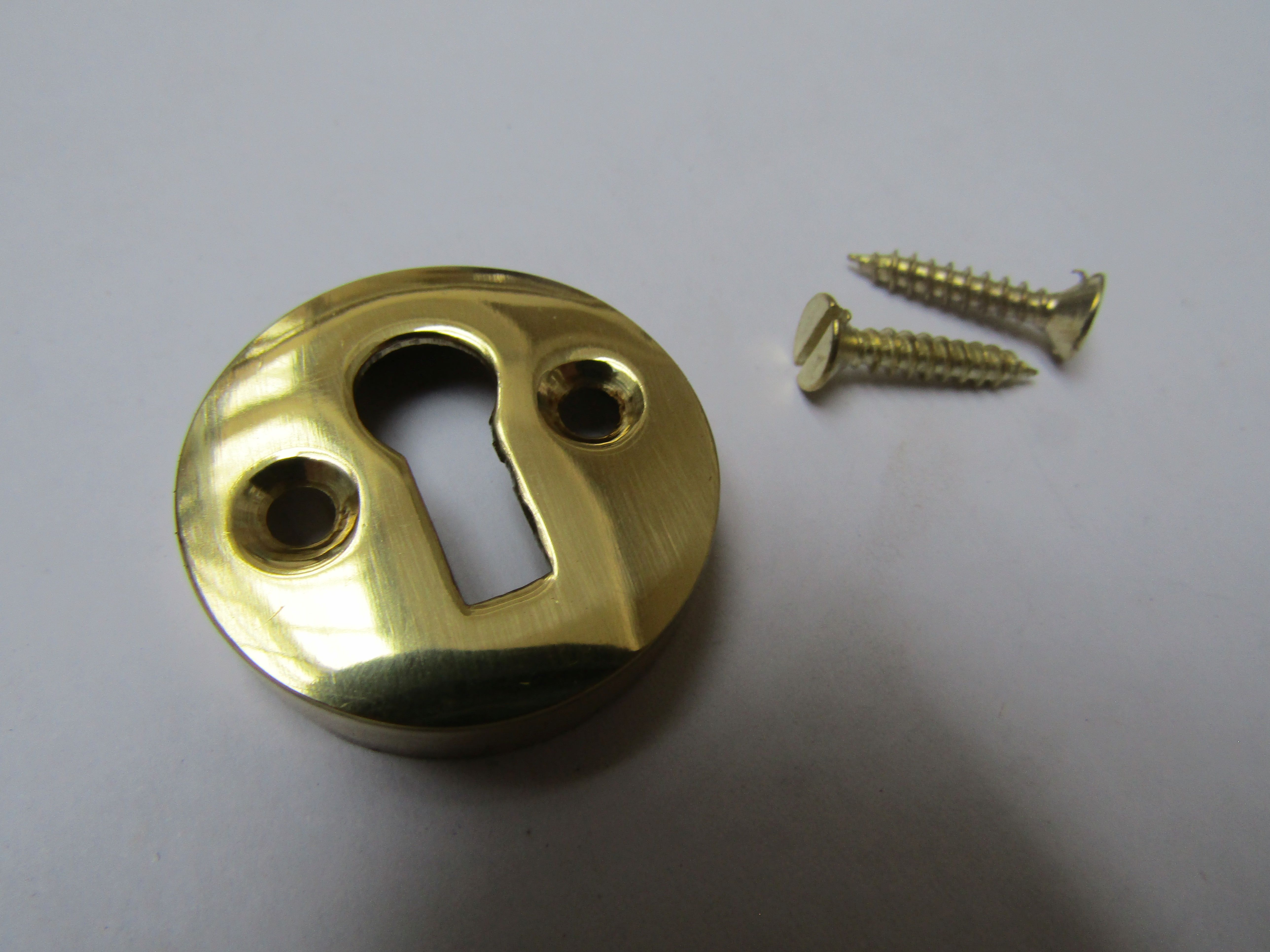 Solid Brass Keyhole Key Hole Plate Covers Door Lock Escutcheons ...