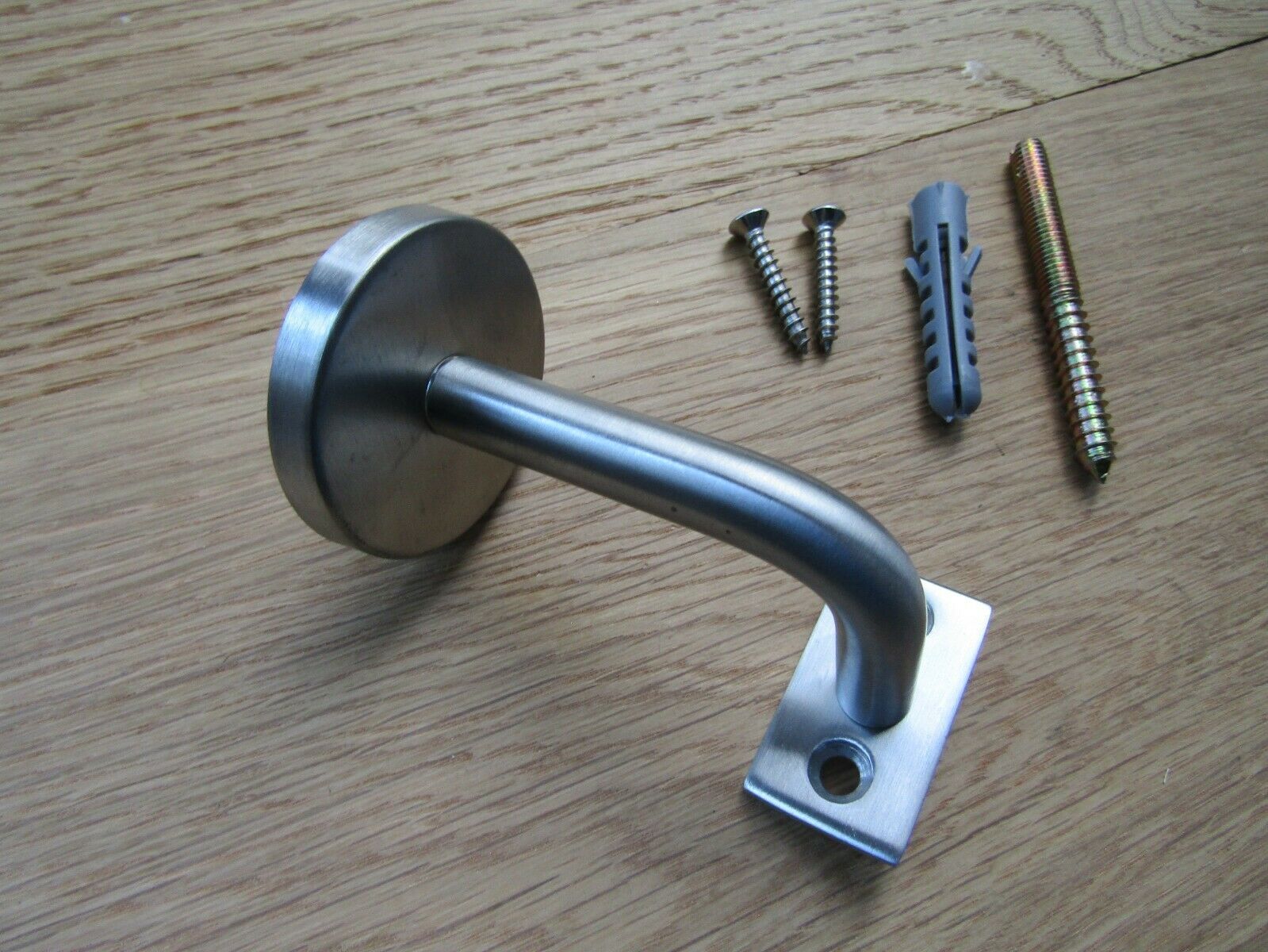 Stair Bannister handrail Bracket Satin Stainless Steel | Ironmongery World