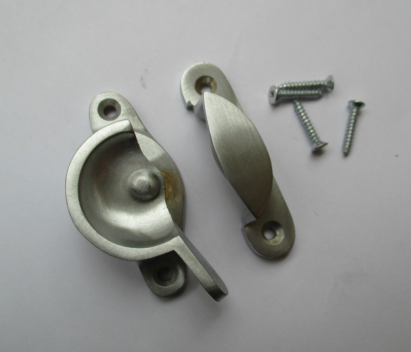 Satin/brushed chrome-victorian old style window fittings | Ironmongery ...