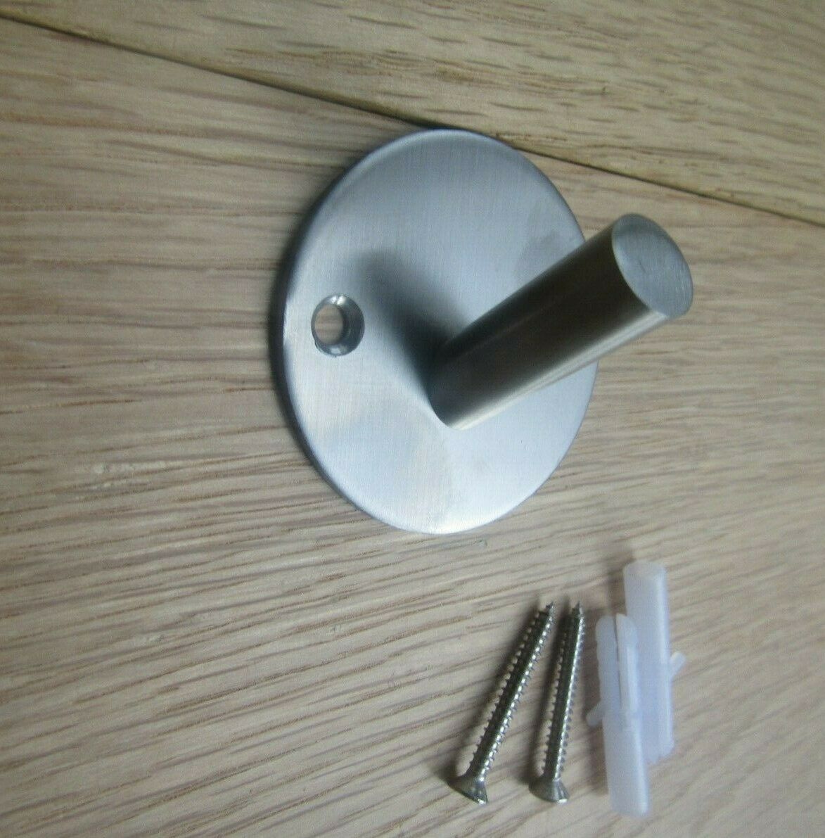 Satin Stainless Steel Single Peg on Base Hook | Ironmongery World