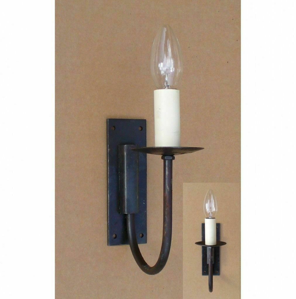 Rustic Antique Vintage Hand forged blacksmith Country Cottage Light set ...