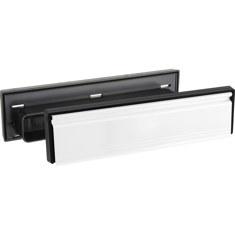 UPVC Wooden Sleeve Brush Sealed Telescopic Letter Box Postal Plate ...