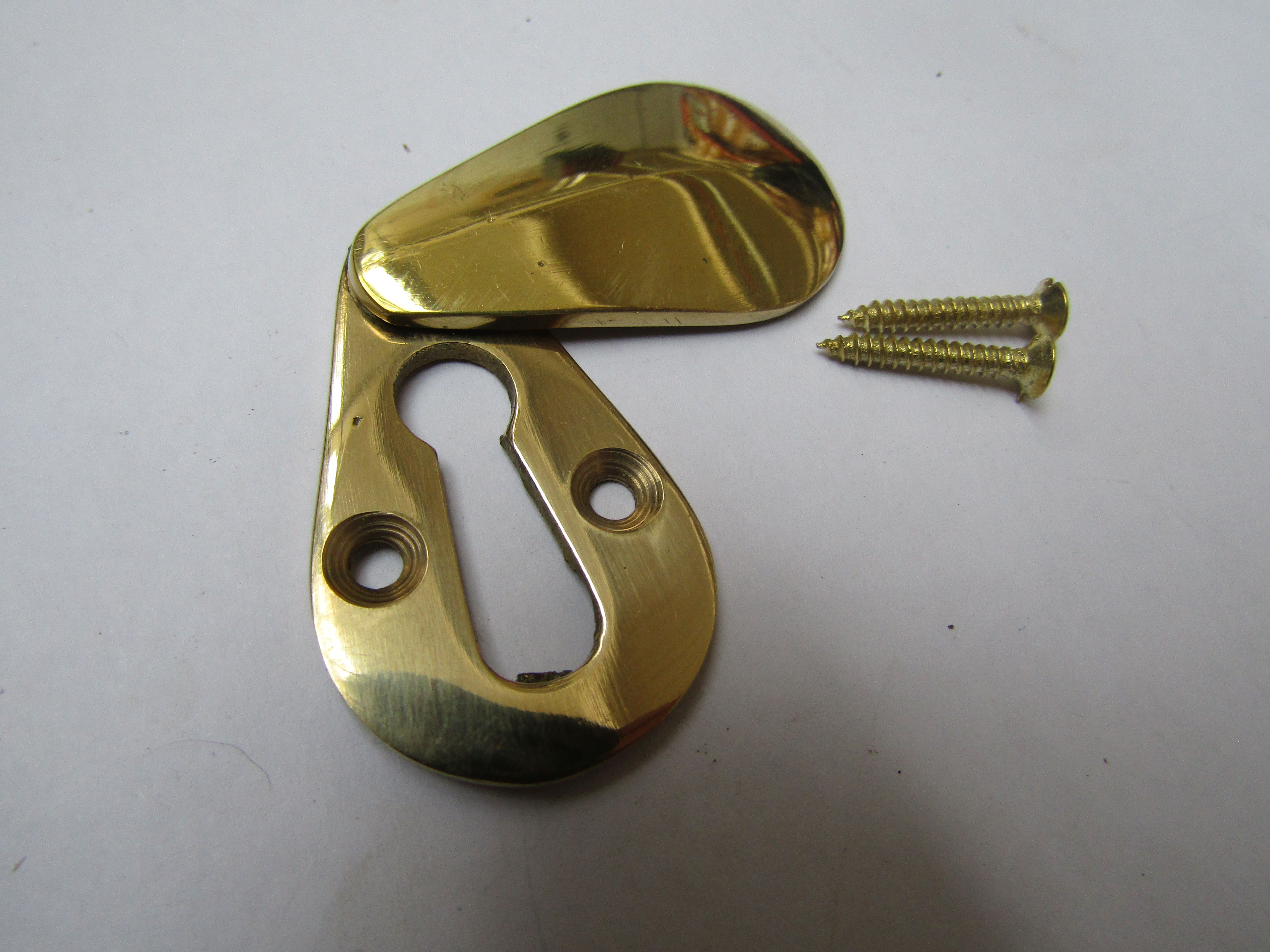 Solid Brass Keyhole Key Hole Plate Covers Door Lock Escutcheons ...
