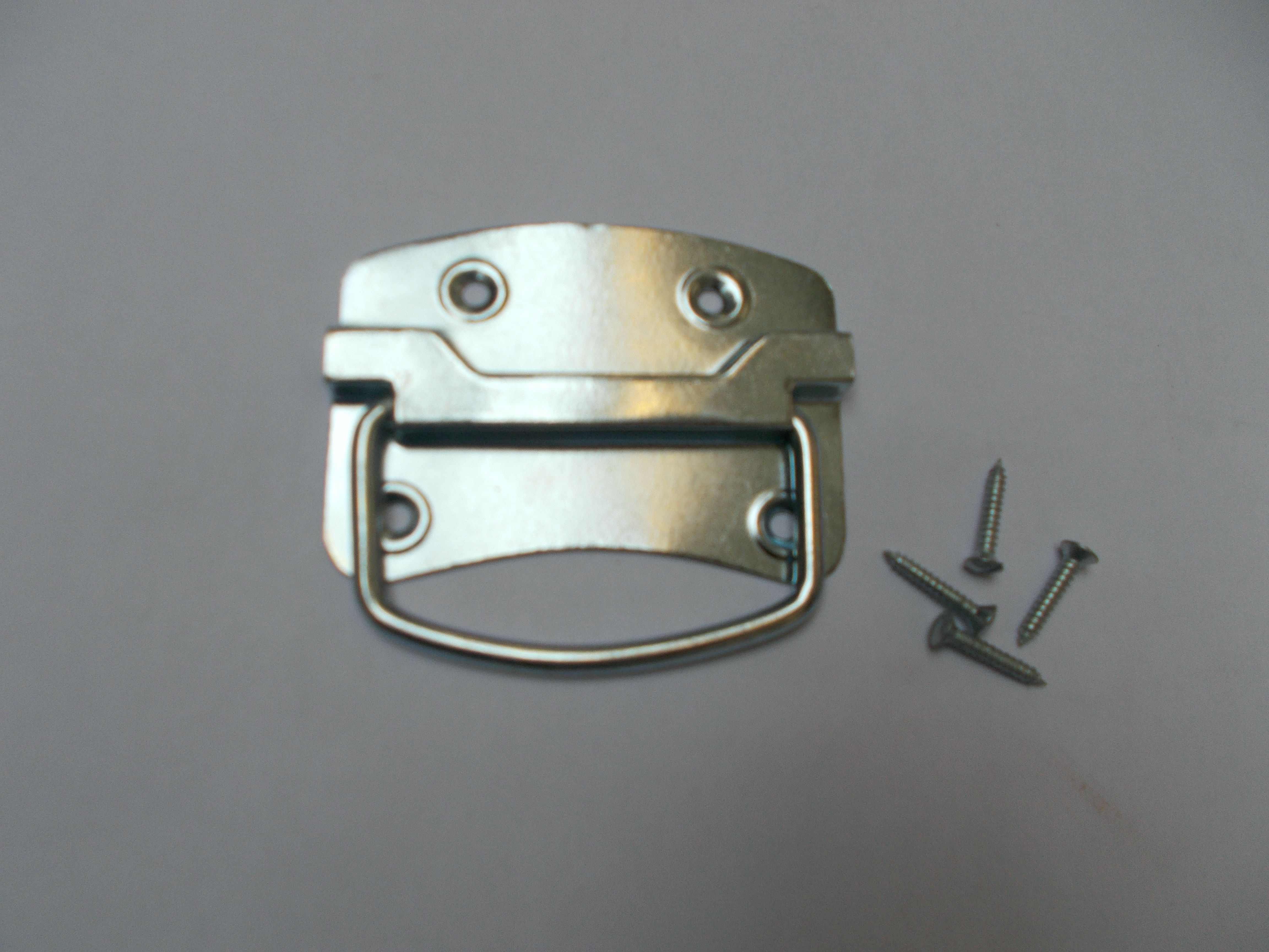 Traditional Steel Chest Handle Zinc | Ironmongery World