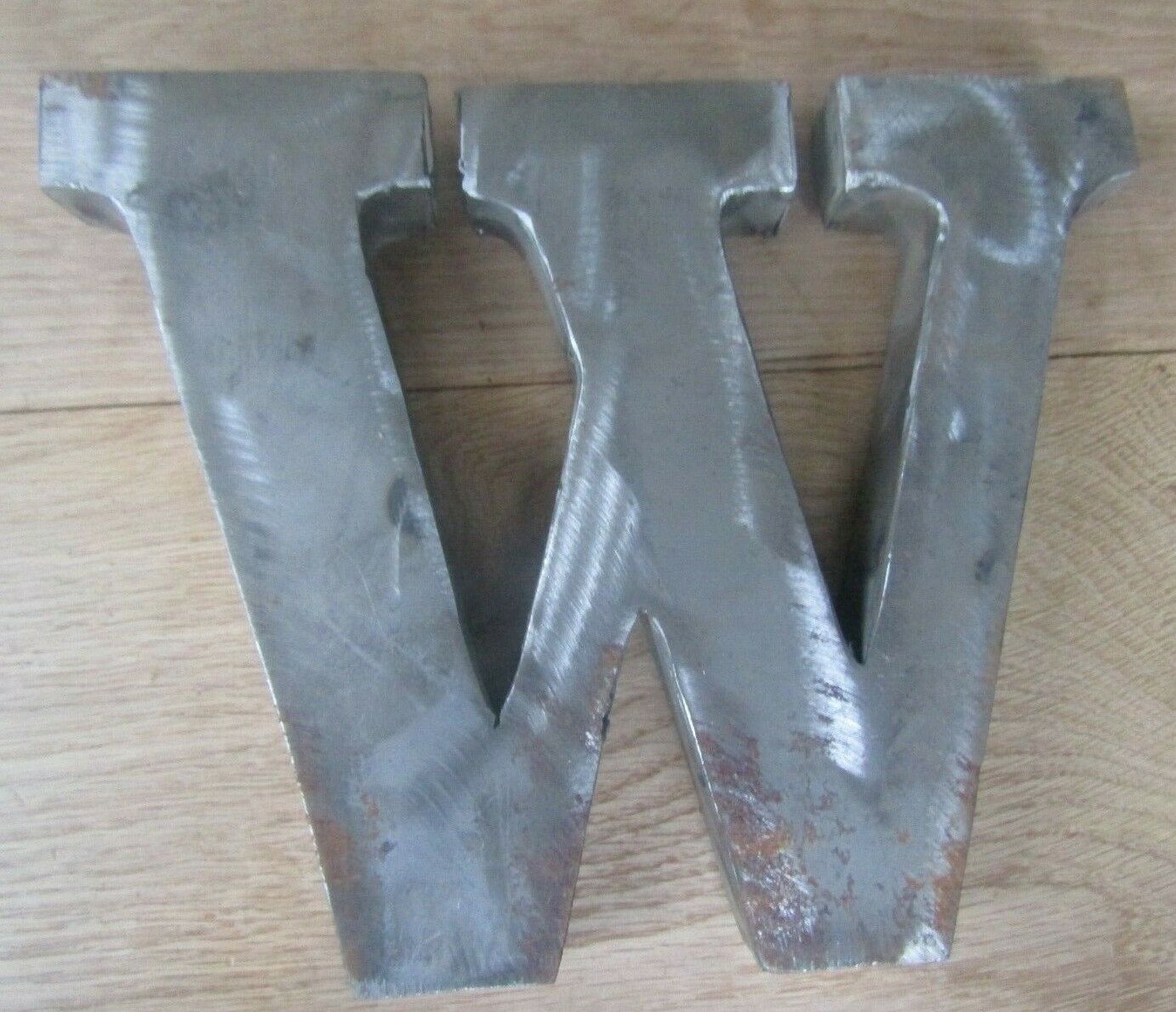 8" Letter W metal industrial rustic Words sign letters wall art ...